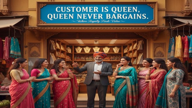 കച്ചവടത്തിലെ 'സൈക്കോളജിക്കൽ മൂവ്'; സ്ത്രീകളെ പുകഴ്ത്തി വിലപേശൽ തടയാ ...