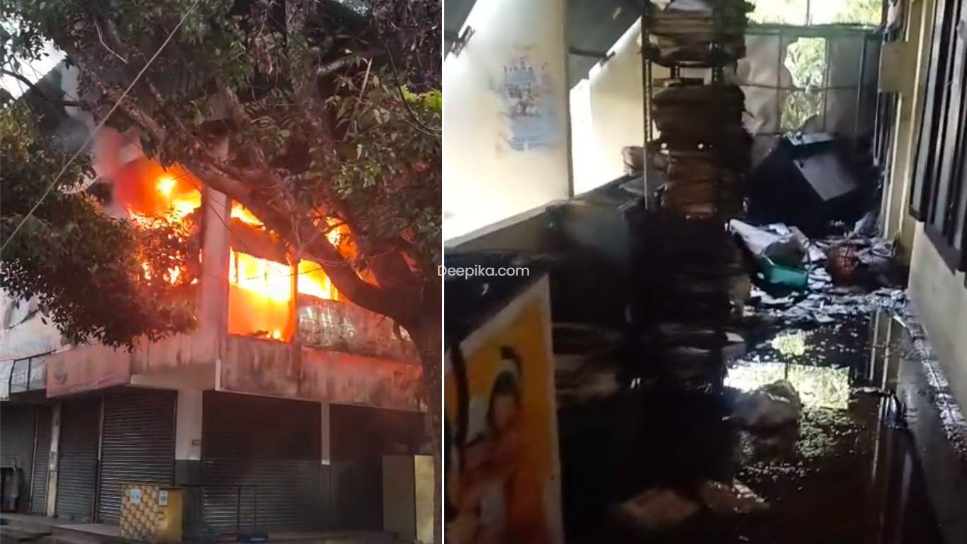 പെരുമ്പാവൂരില്‍ ഇ-സേവാ കേന്ദ്രത്തില്‍ തീപിടിത്തം; കമ്പ്യൂട്ടറുകളും ...